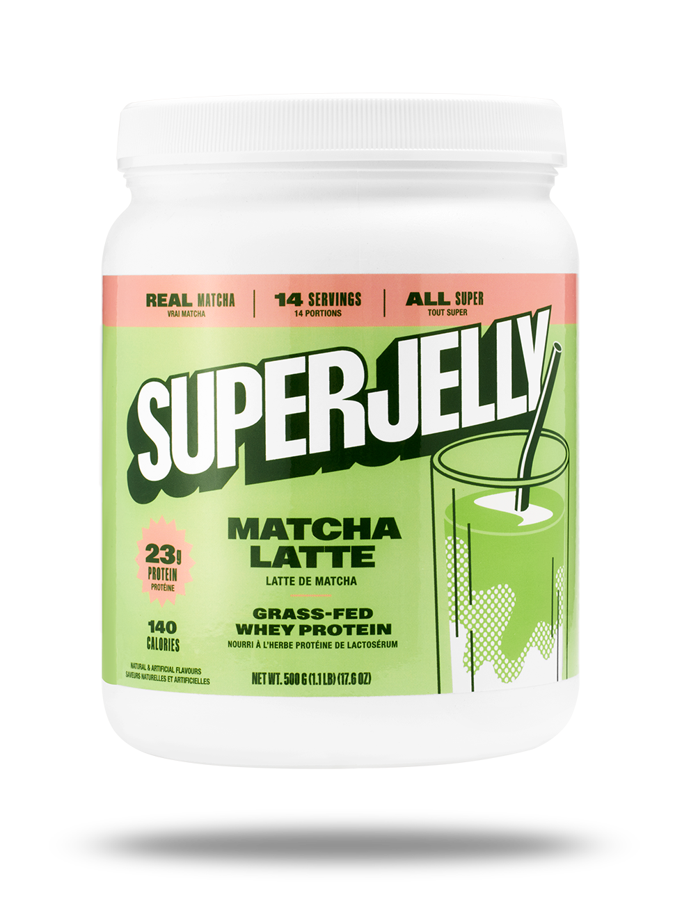Strawberry Coconut Matcha Protein – SUPERJELLY